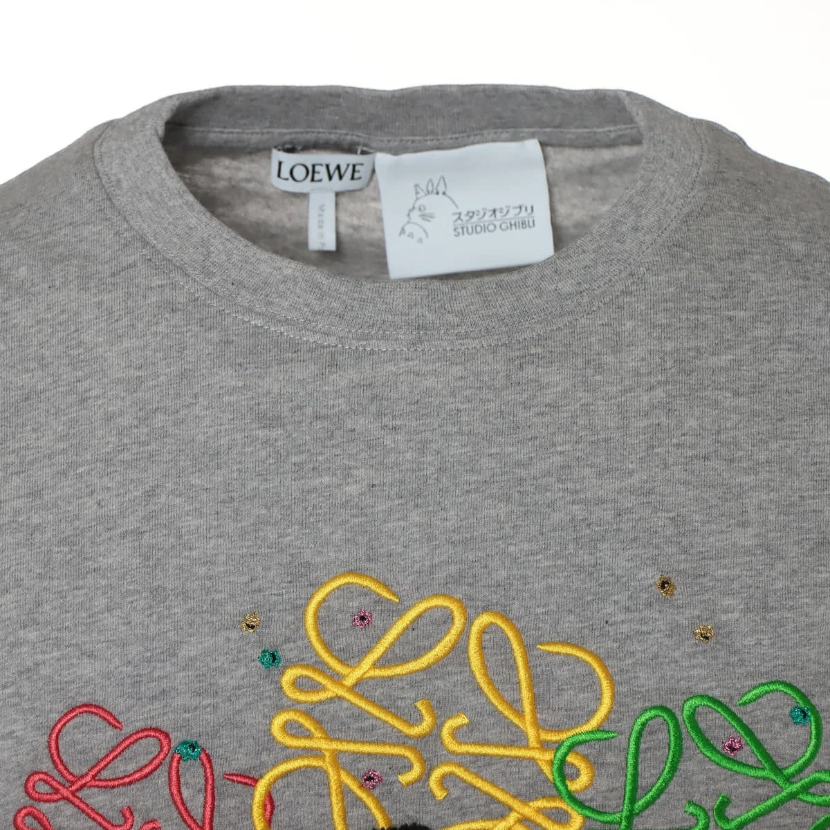 ロエベ×スタジオジブリ アナグラム コットン Tシャツ M メンズ ロエベ×スタジオジブリ アナグラム コットン Tシャツ M メンズ