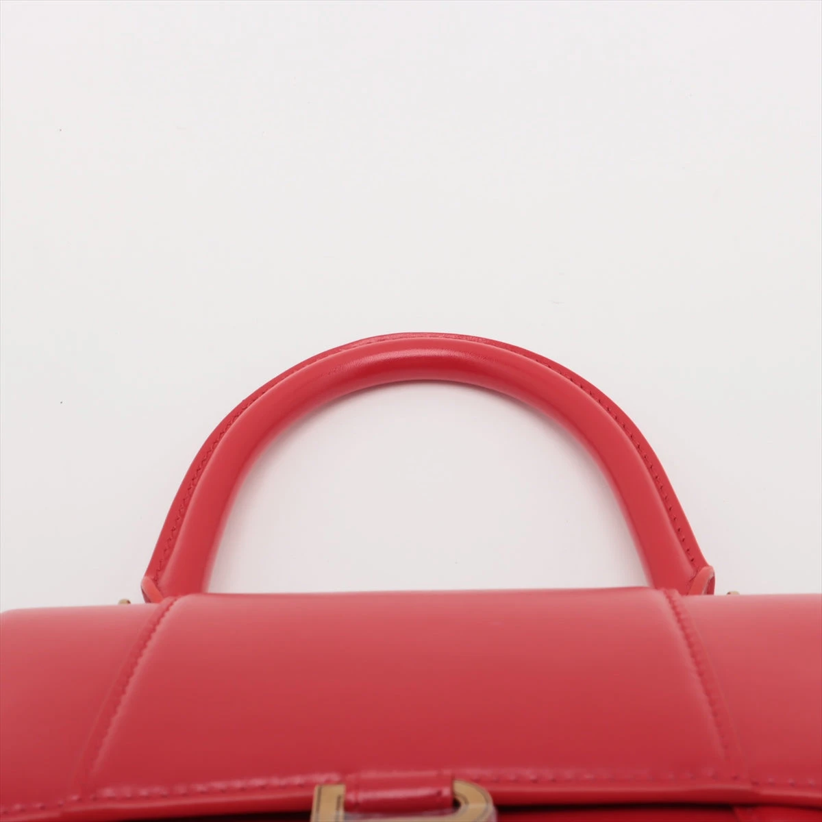 バレンシアガ アワーグラス レザー 2WAYハンドバッグ レッド 593546