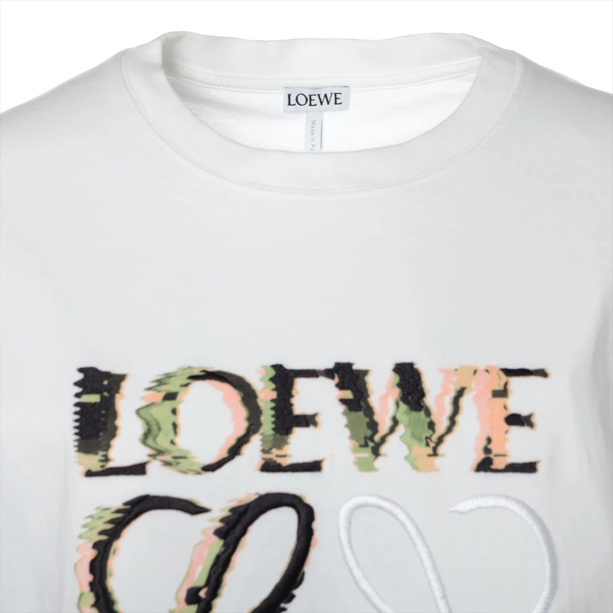 ロエベ アナグラム コットン Tシャツ XS レディース ホワイト