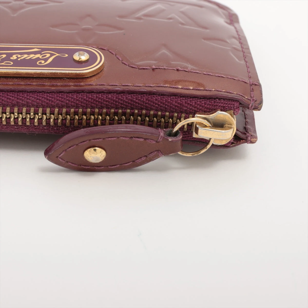 ヴィトン ヴェルニ ポシェットクレ M93560 パープル コインケース