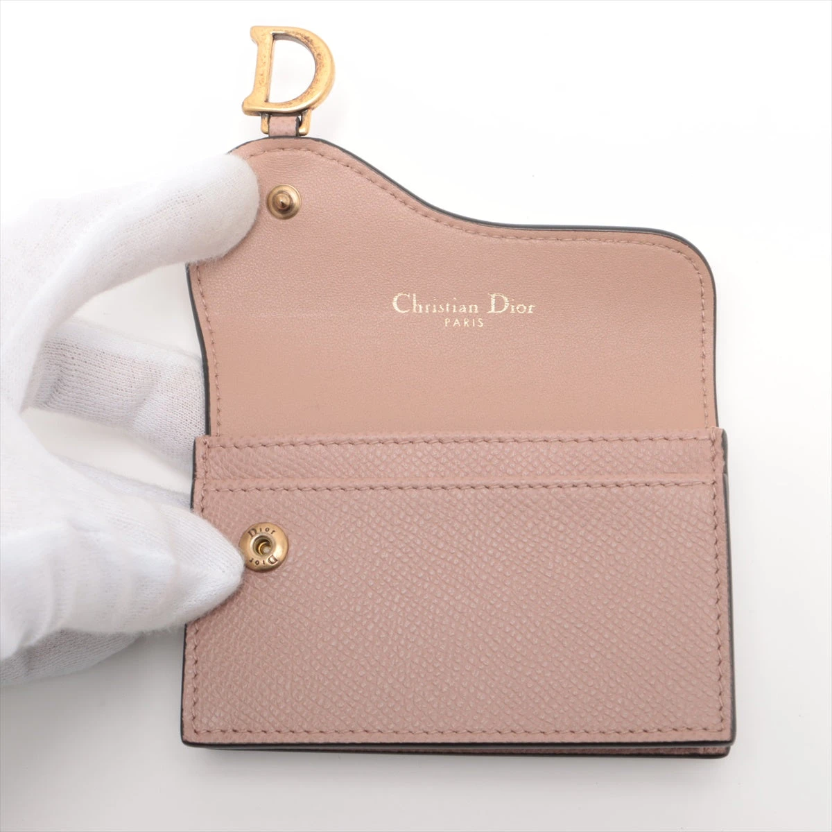 Dior ピンク レザー カードケース ディオール レディディオール